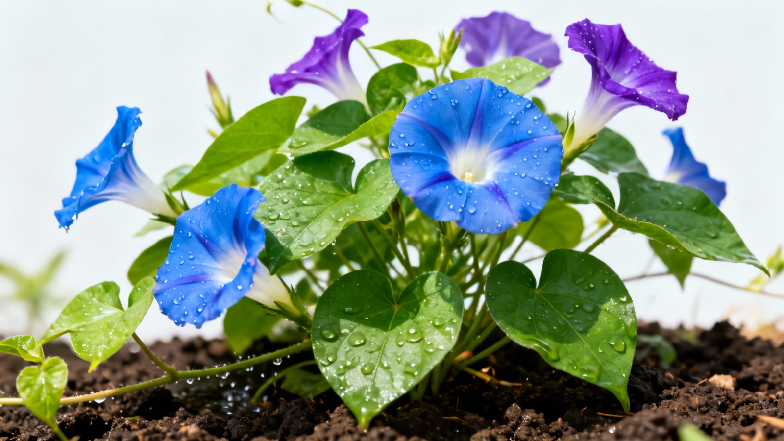 How often should you water your common morning glory for beautiful blooms
