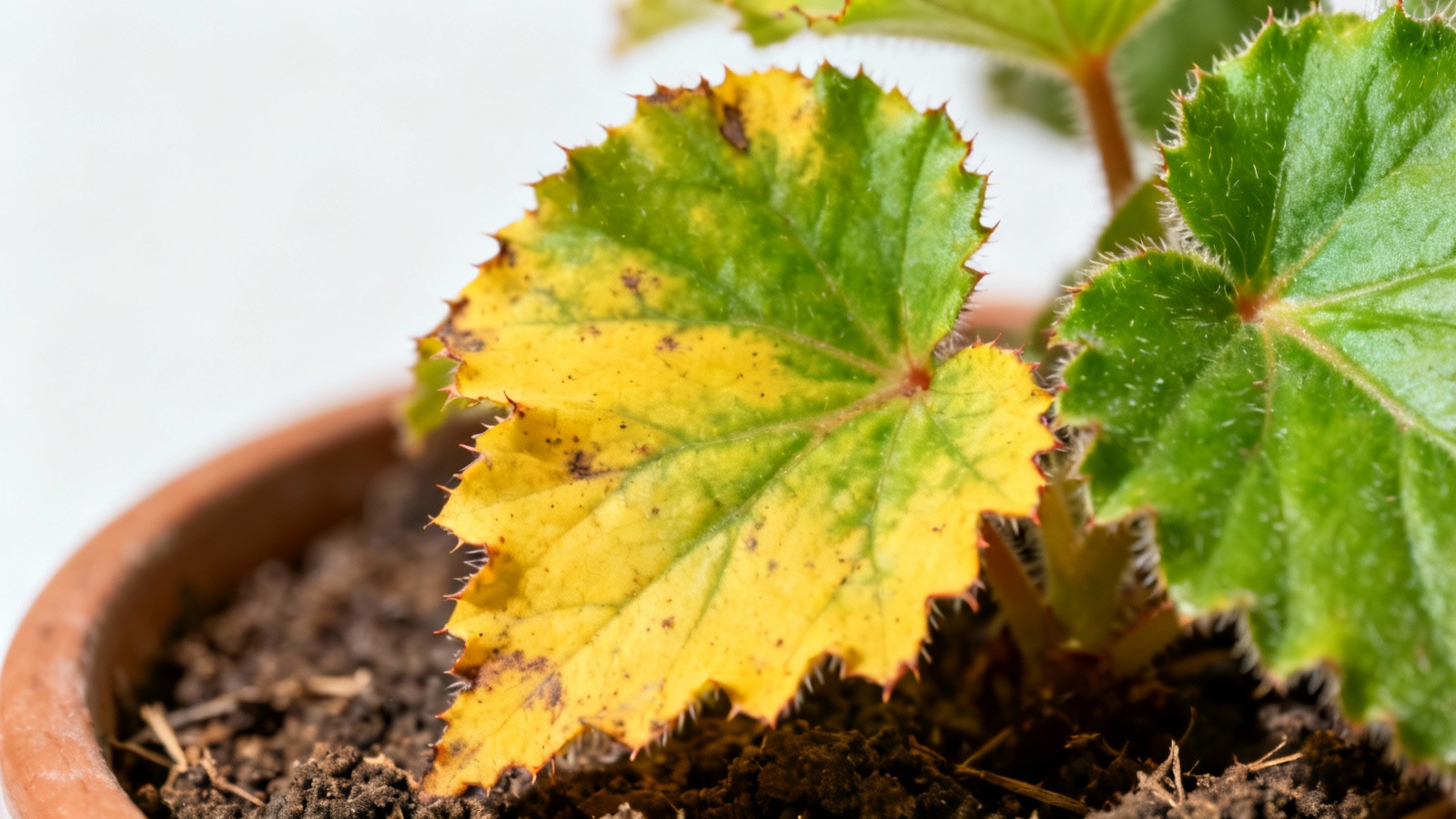 Why are my angel's-wings leaves turning yellow - begonia care solutions